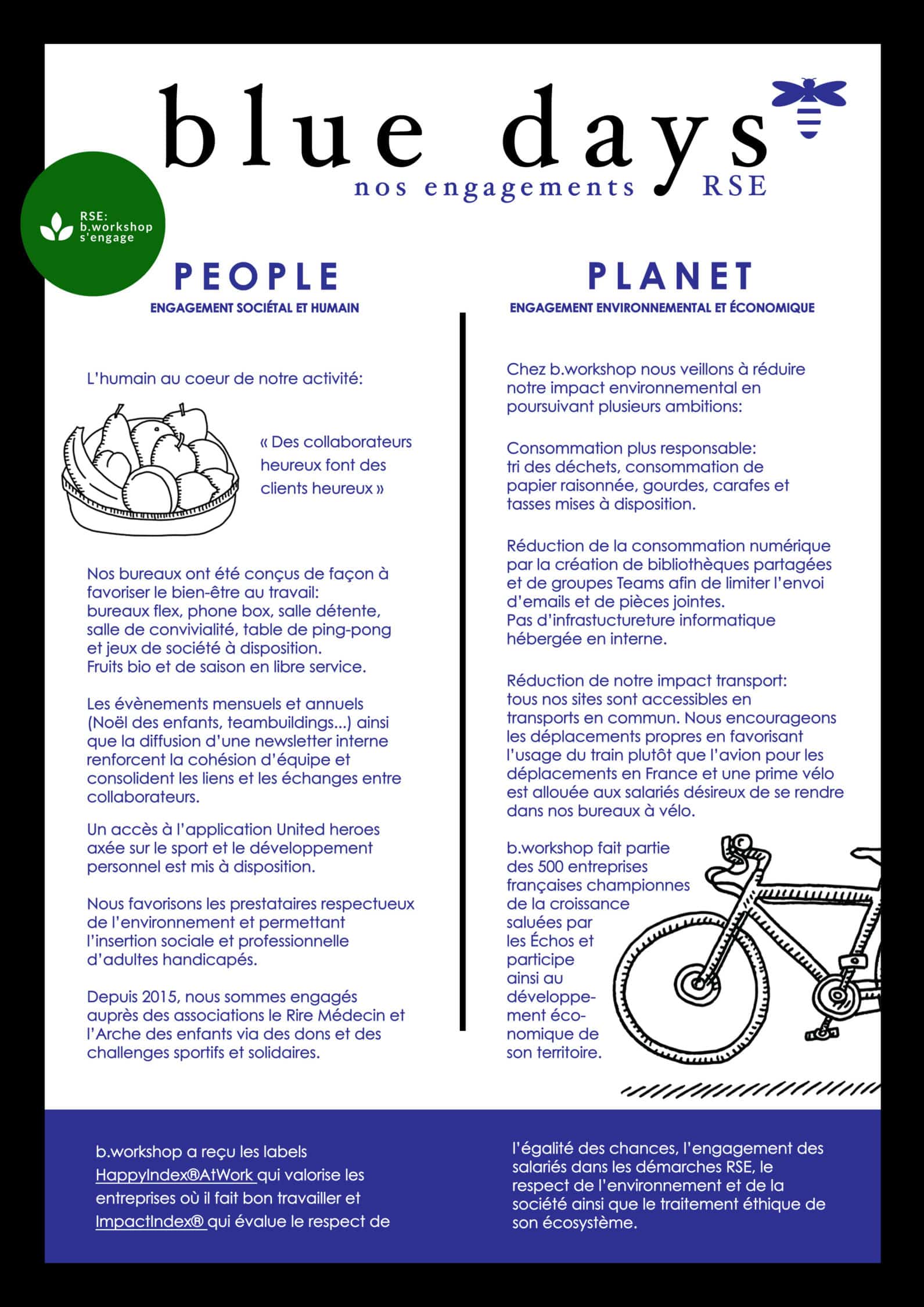 RSE : notre engagement - b.workshop